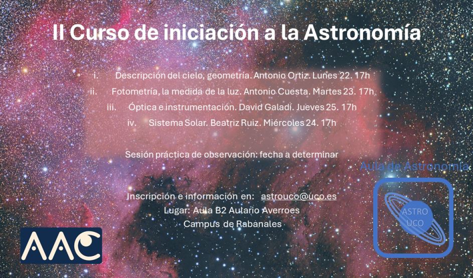 - El Séptimo Cielo Curso de iniciación a la astronomía en la UCO