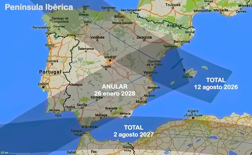 Se viene sucesión de ECLIPSES SOLARES en ESPAÑA (2026, 2027 y 2028) - Forocoches